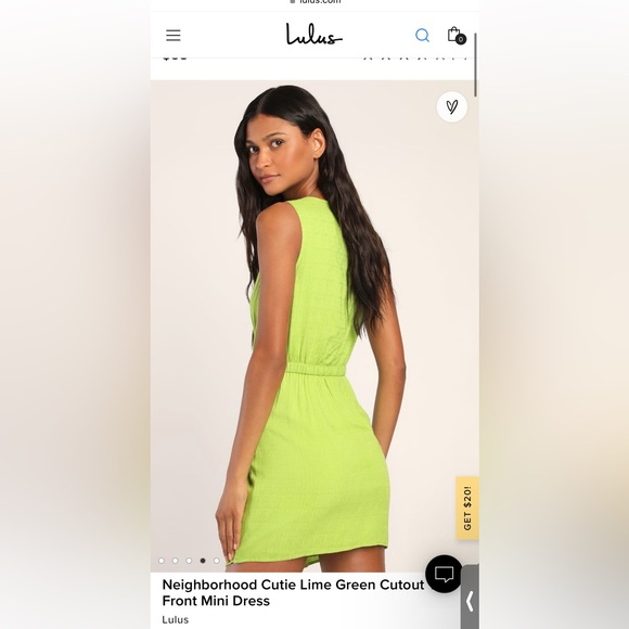Lulus | Dresses | Lulus Neighborhood Cutie Lime Green Cutie Lime Green ...